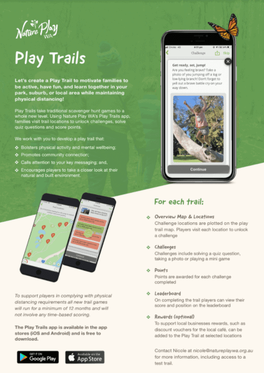 Play Trails Flyer - Nature Play WA