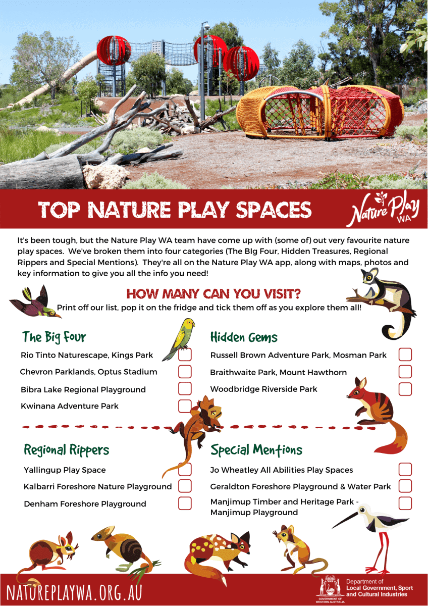 Downloadable Resources for Families - Nature Play WA