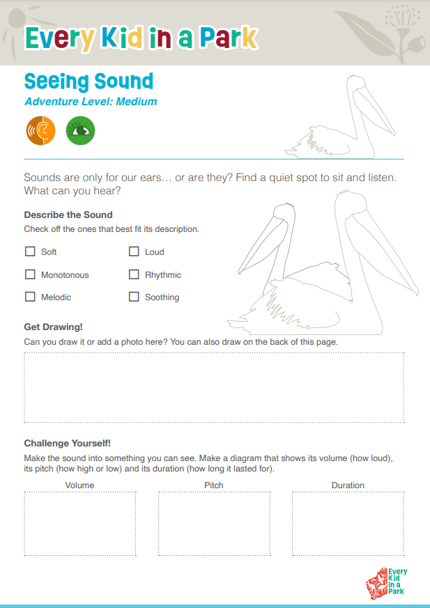 Activity Sheet: Seeing Sound - Nature Play WA