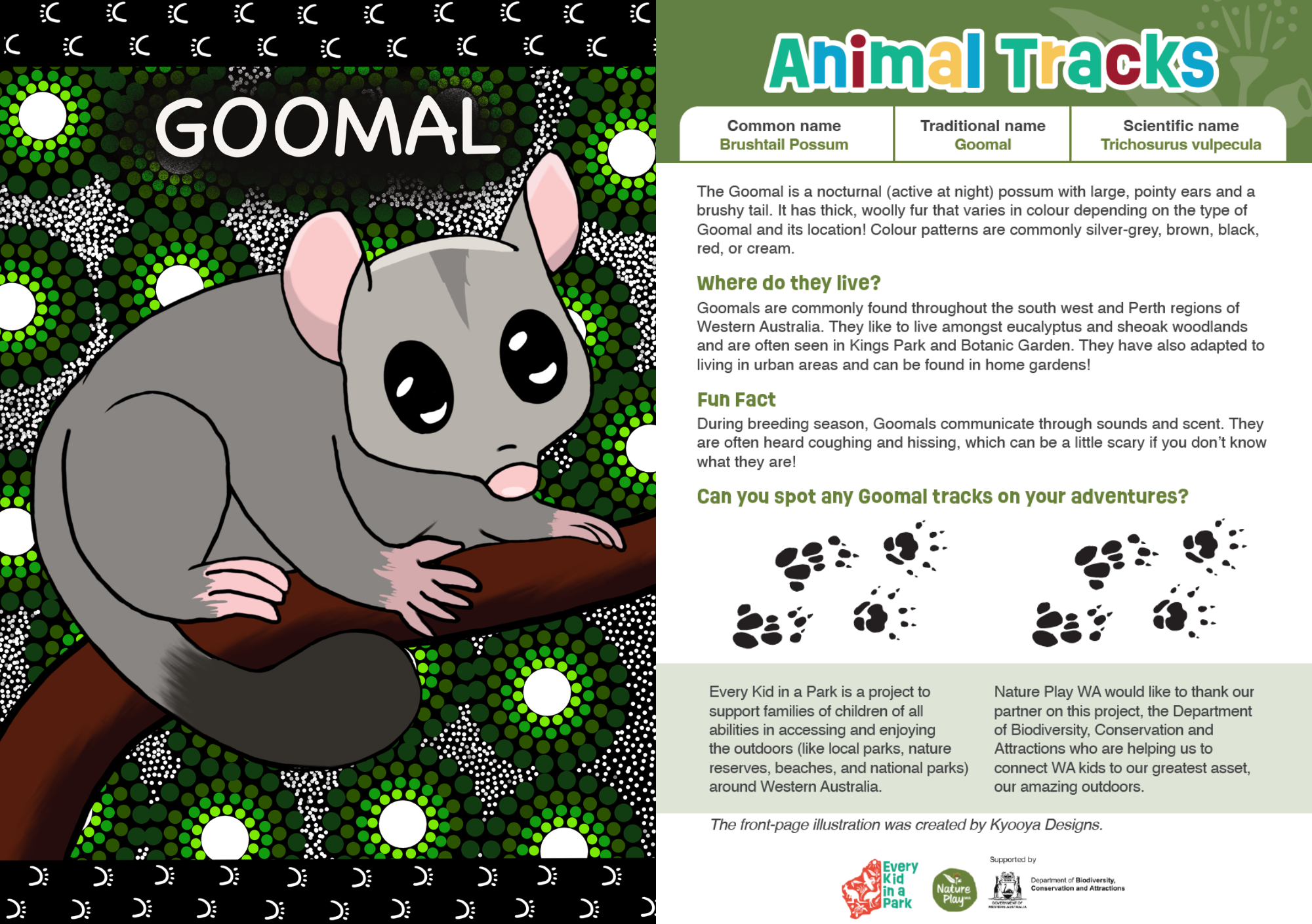 Animal Tracks: Kings Park and Botanic Garden - Nature Play WA